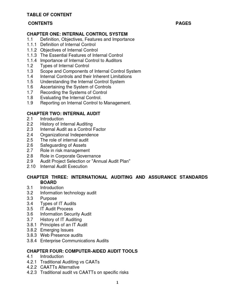 Internal Audit, Control and Compliance Materials Ciica-1 | PDF | Internal Control | Audit