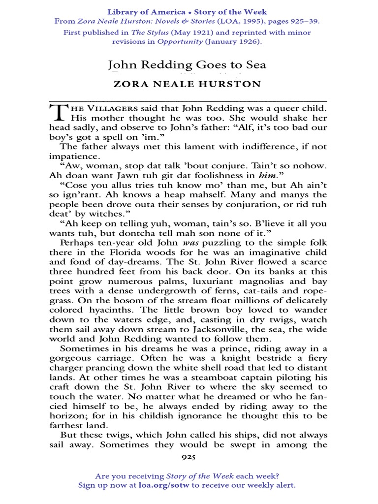 John Redding's Journey to the Sea | PDF | Art | Mystery, Thriller ...