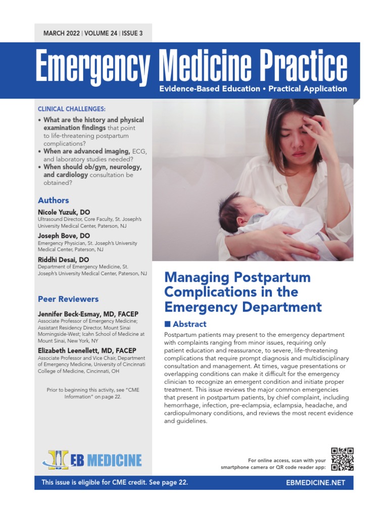 Emergency Medicine Practice: Managing Postpartum Complications in The ...