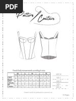 Patrón Corset Bustier | PDF
