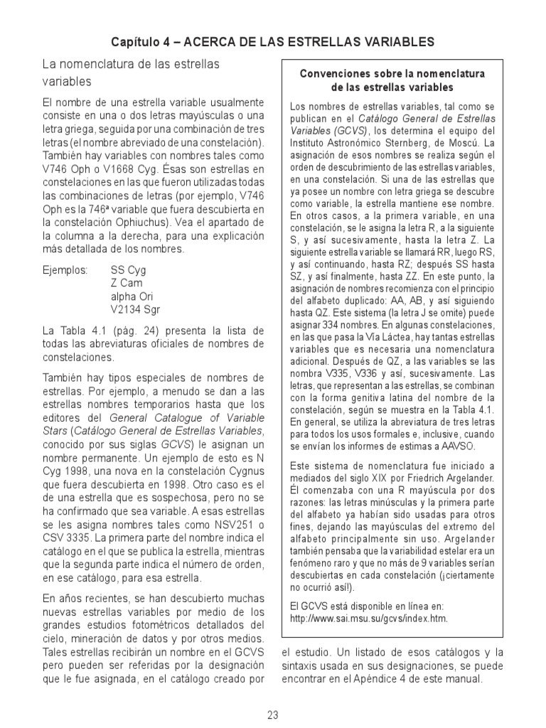 Estrellas Variables Tema 1 | PDF | Estrellas | Ciencias fisicas