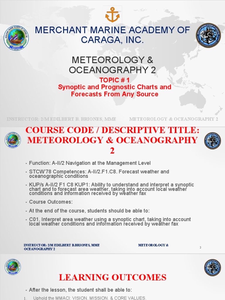 Synoptic and Prognostic Charts | PDF | Contour Line | Precipitation