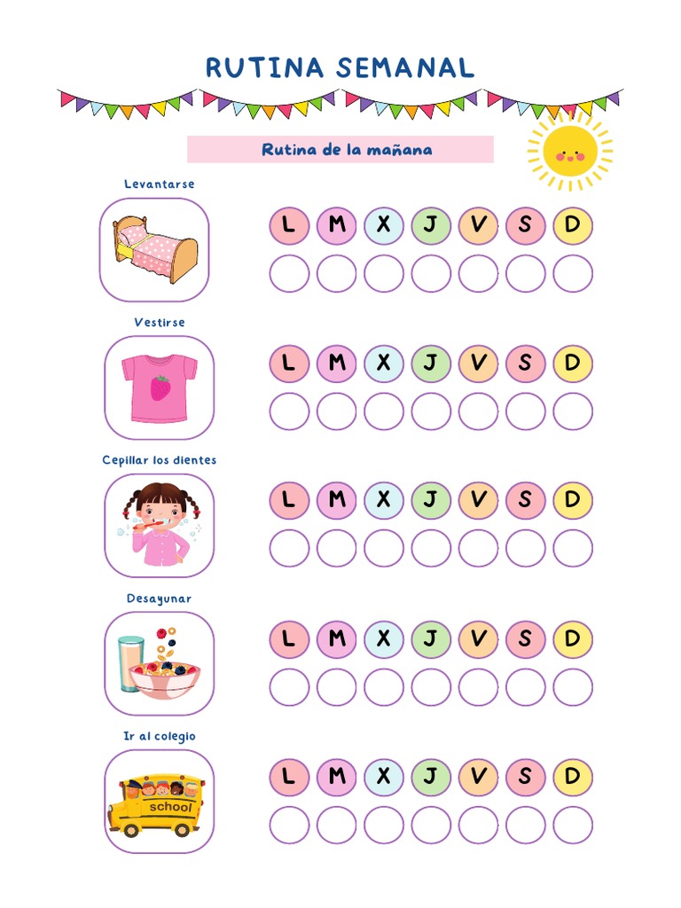 Rutina Semanal | PDF