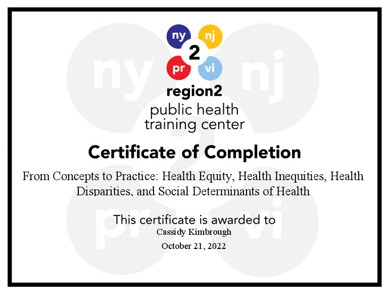 Certificate Sdoh | PDF