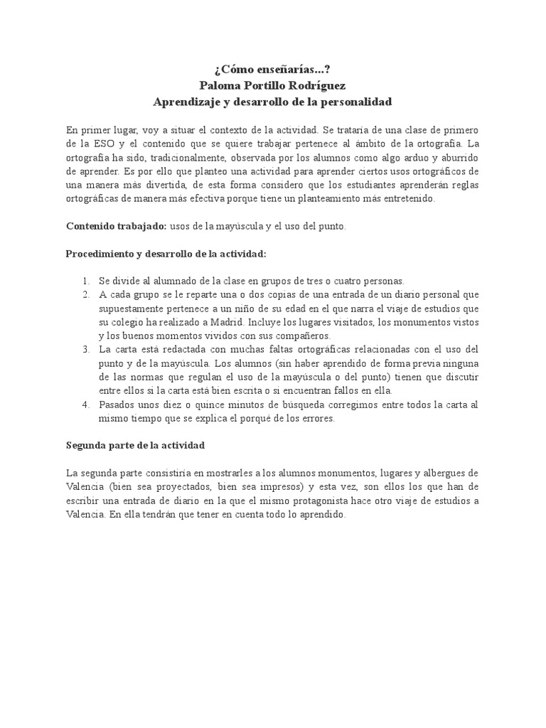 Enseñando ortografía de forma divertida: una actividad práctica sobre ...