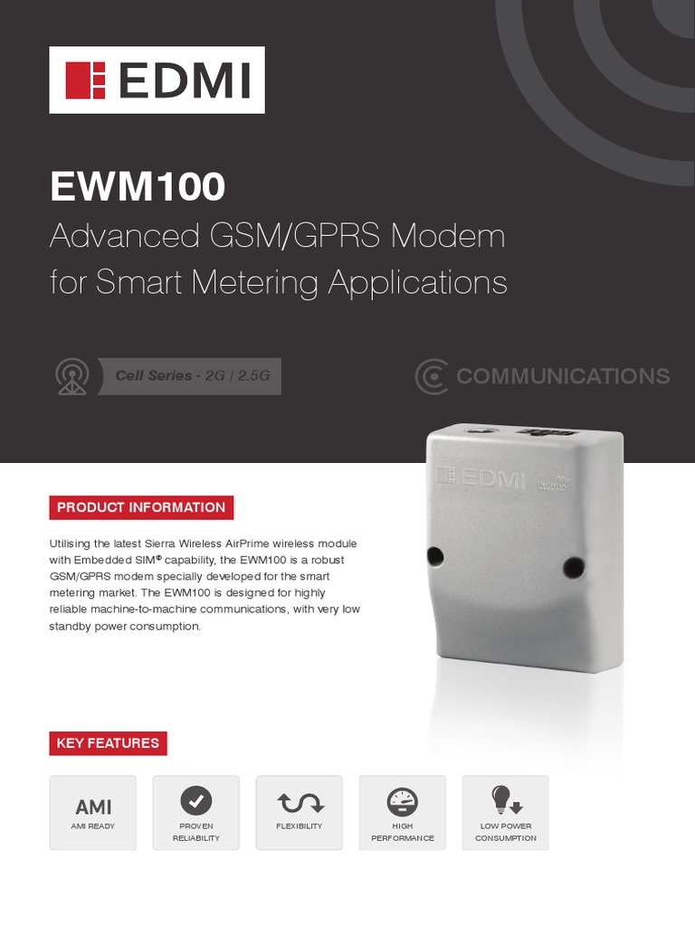 Advanced GSM/GPRS Modem For Smart Metering Applications: Communications ...