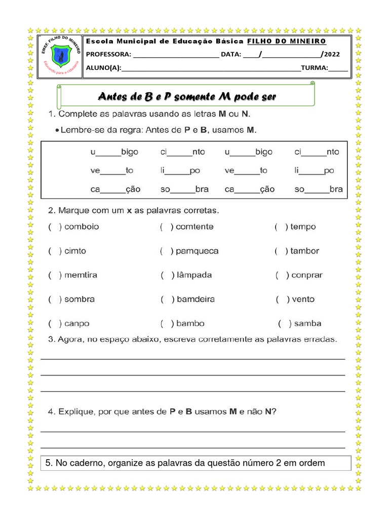 Ativ. Port. P e B 15-02 | PDF | Carreira e Crescimento