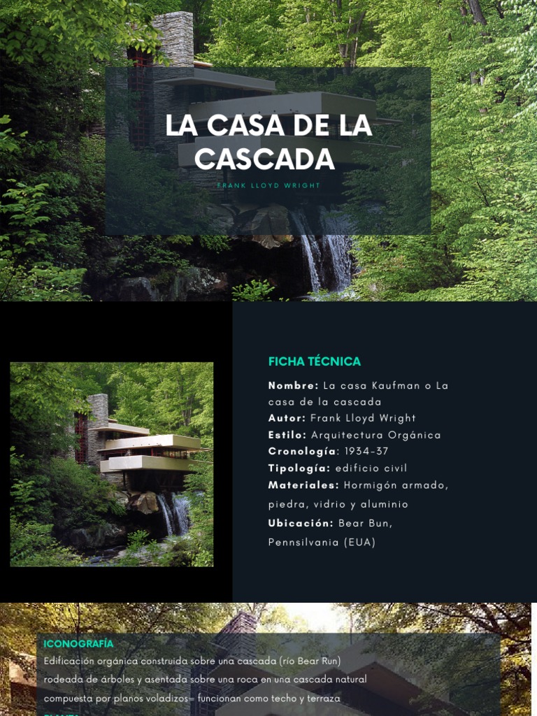 La Casa de La Cascada | PDF | Diseño | Diseño arquitectonico