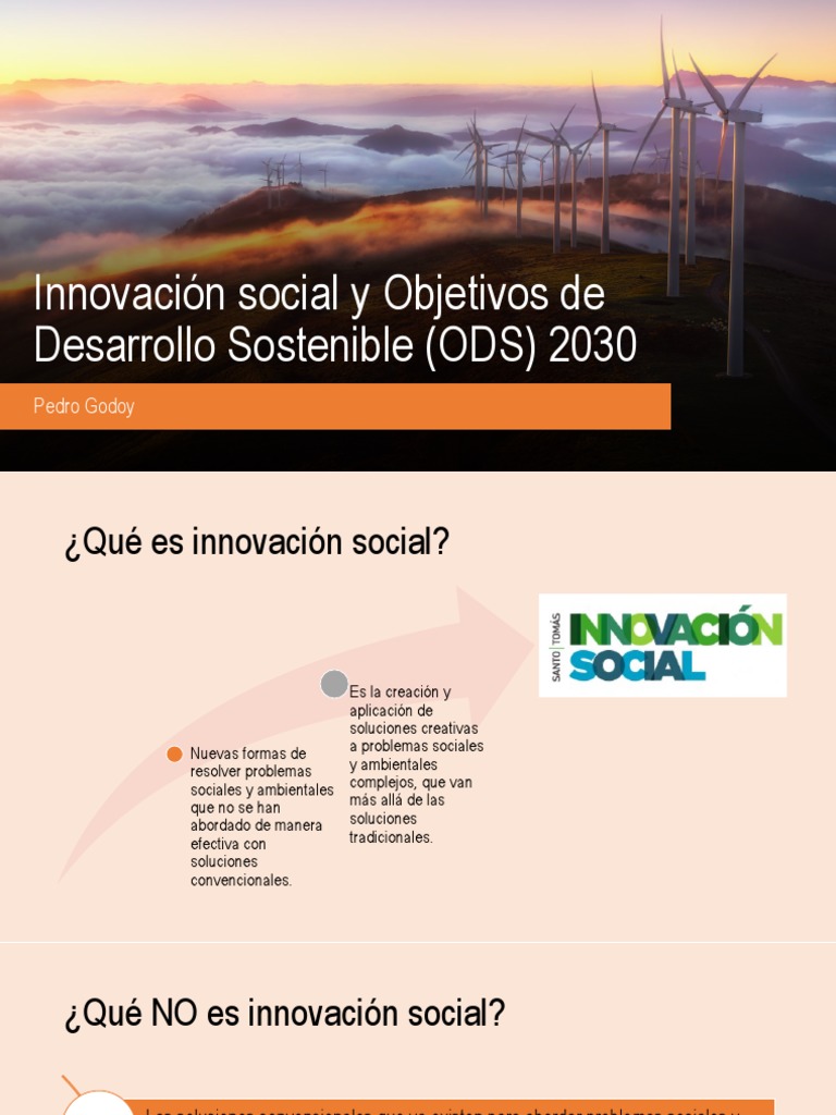 Innovación Social y Objetivos de Desarrollo Sostenible (ODS) 2030 | PDF | Sustentabilidad ...