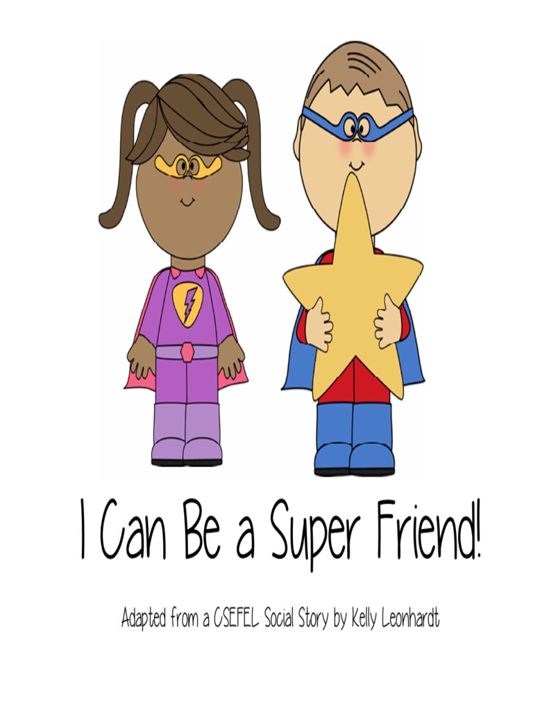I Can Be a Super Friend Social Story | PDF