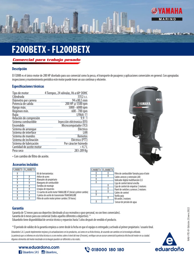 F200betx-Fl200betx Yamaha | PDF | Inyección de combustible | Vehículo ...