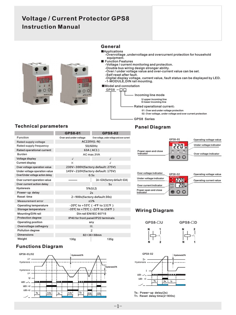 Voltage Current Protector GPS8 | PDF | Electronic Engineering | Computer Engineering