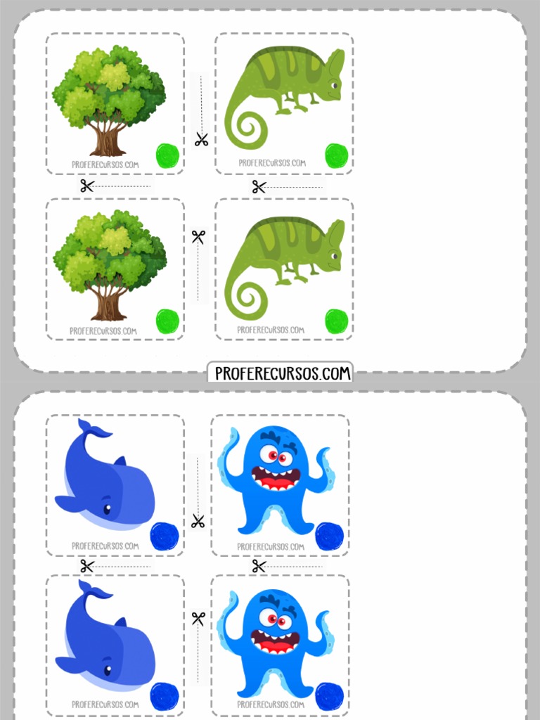 Learning Colors Memory Game Proferecursos | PDF