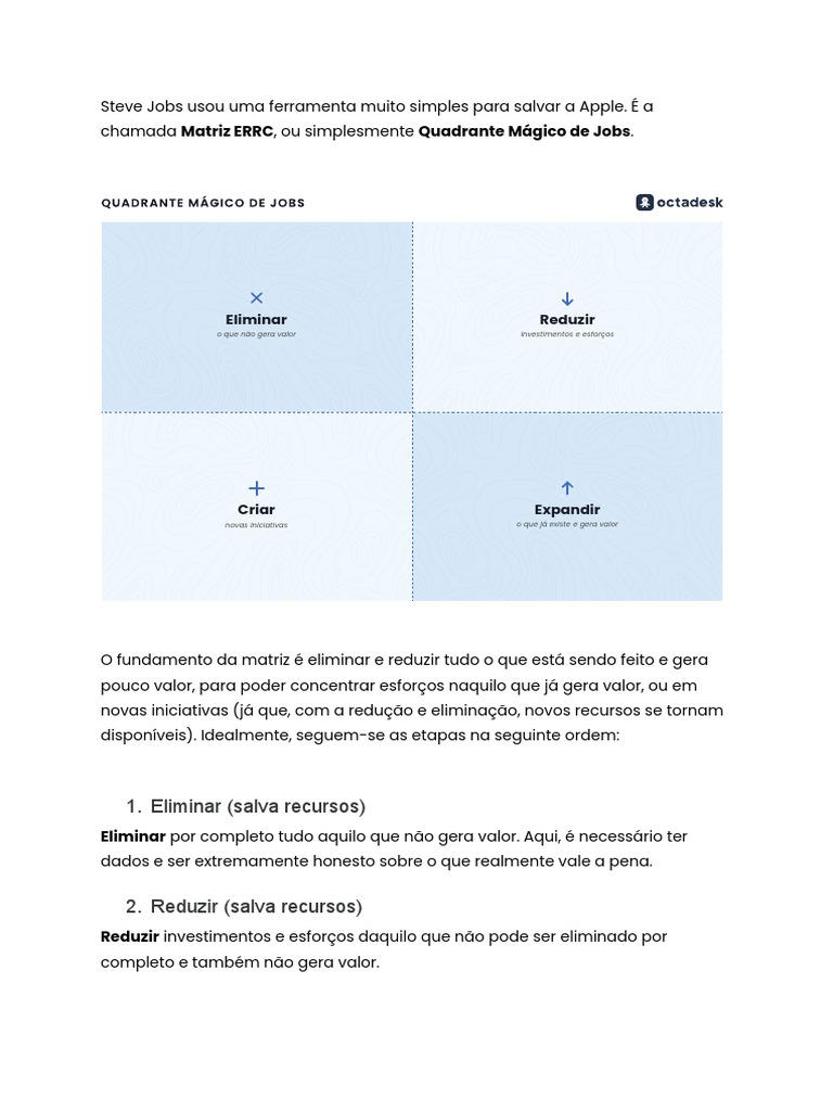Quadrante Mágico de Jobs | PDF