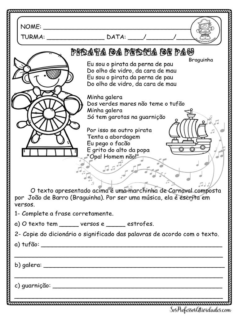 Pirata da Perna de Pau: Significado e História | PDF | Casa e Jardim