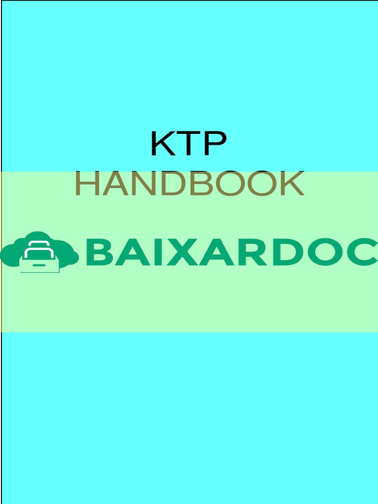 KTP Handbook | PDF