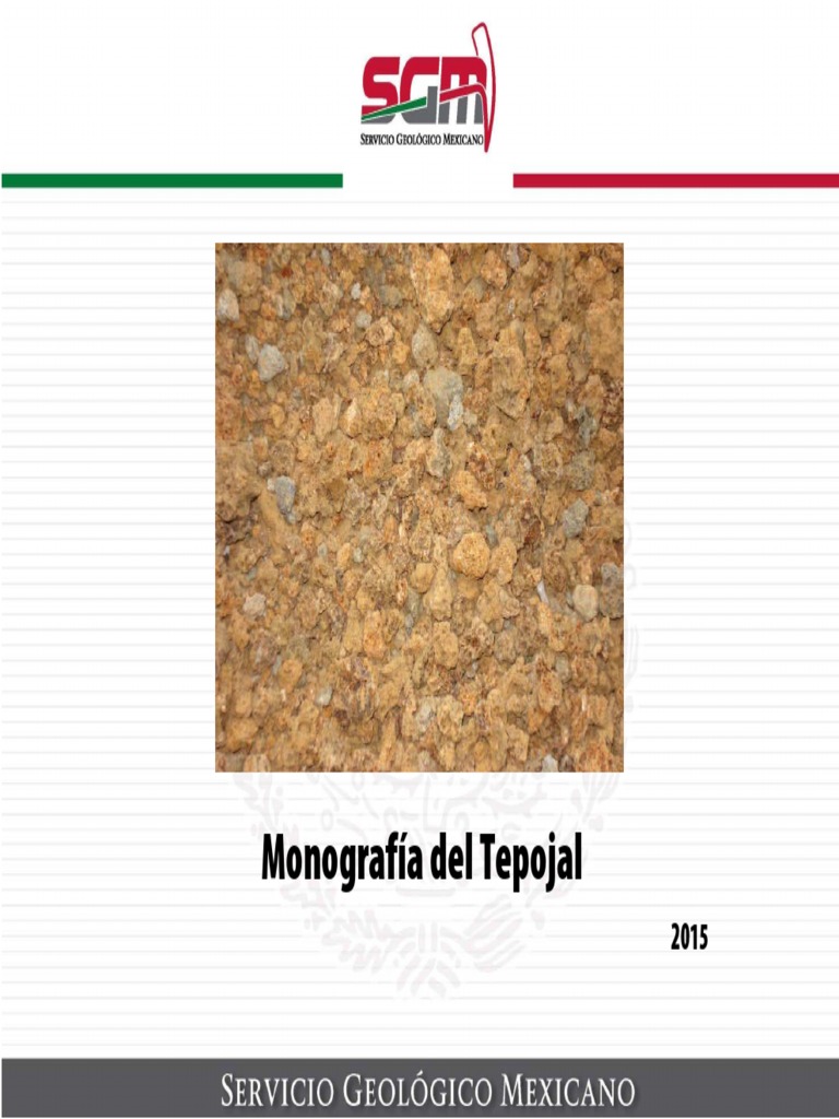 Usos y características del tepojal | PDF | Roca (geología) | Gases