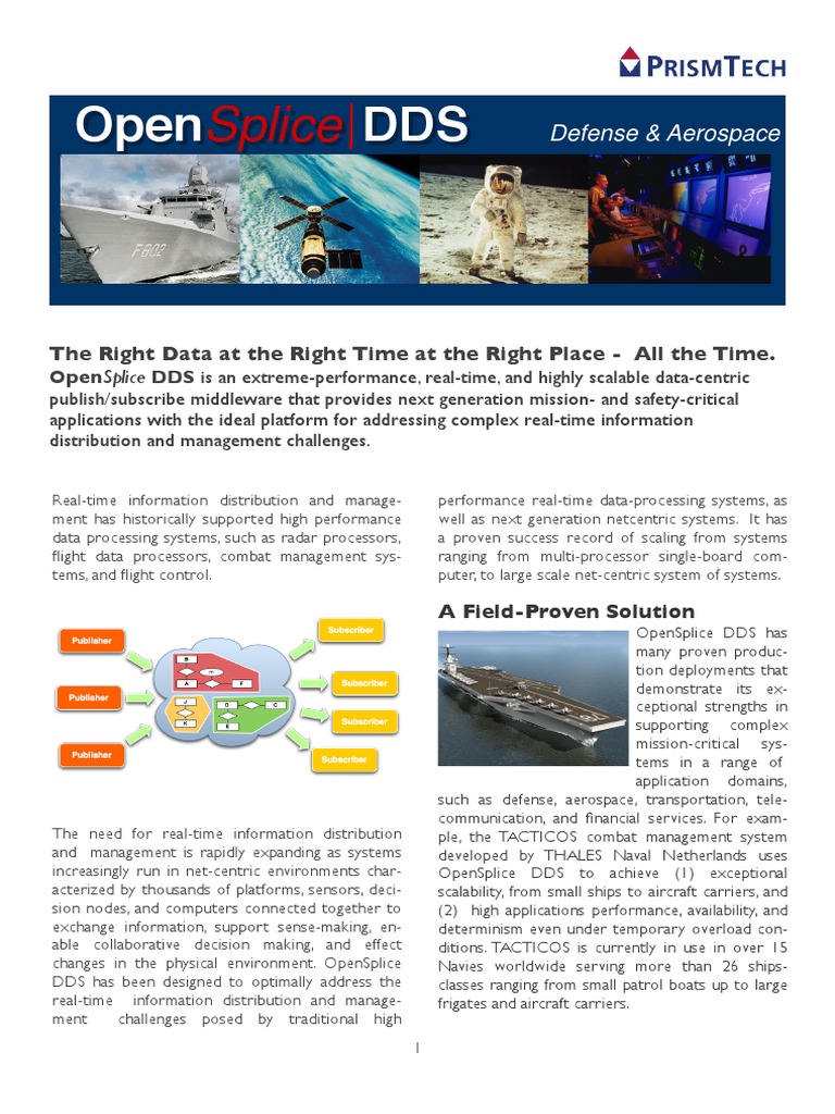 OpenSplice DDS in Defense Aerospace | PDF | Computing | Information ...