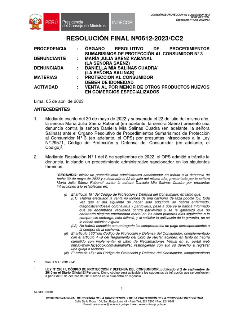 Alana Bulls Segunda Instancia - Expediente 1208-2022/PS3 | PDF ...