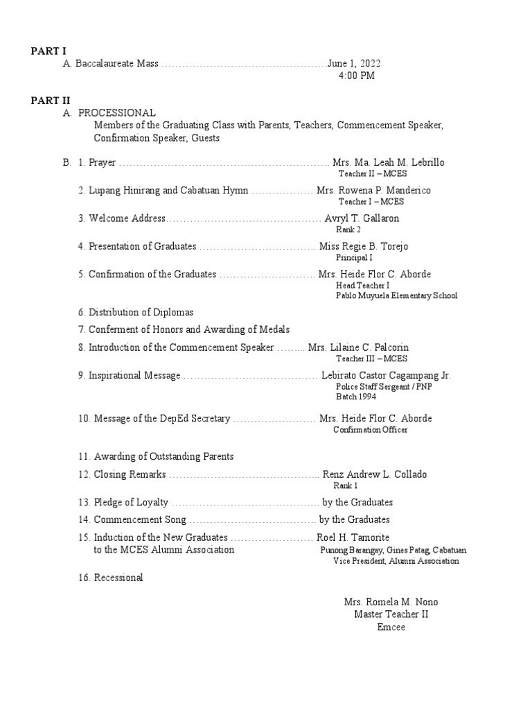 MCES Programme | PDF