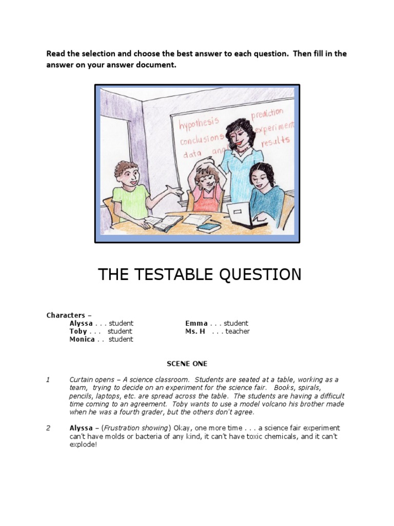 Testable Question | PDF