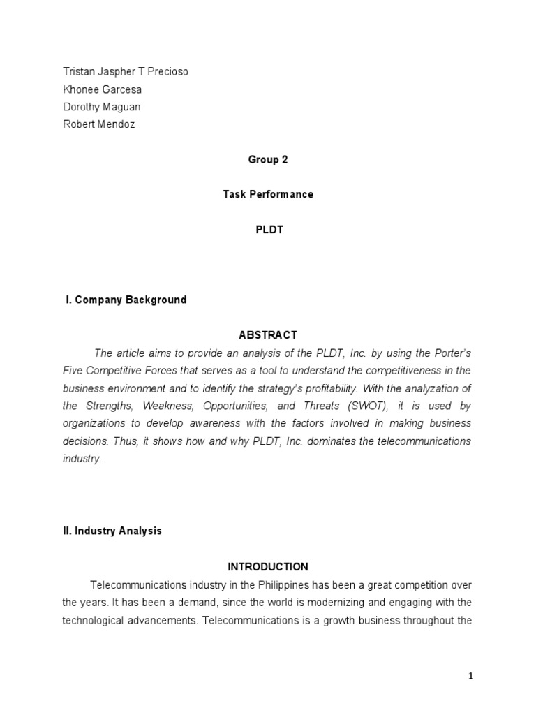 An Analysis of PLDT, Inc.: Evaluating the Telecommunications Giant ...