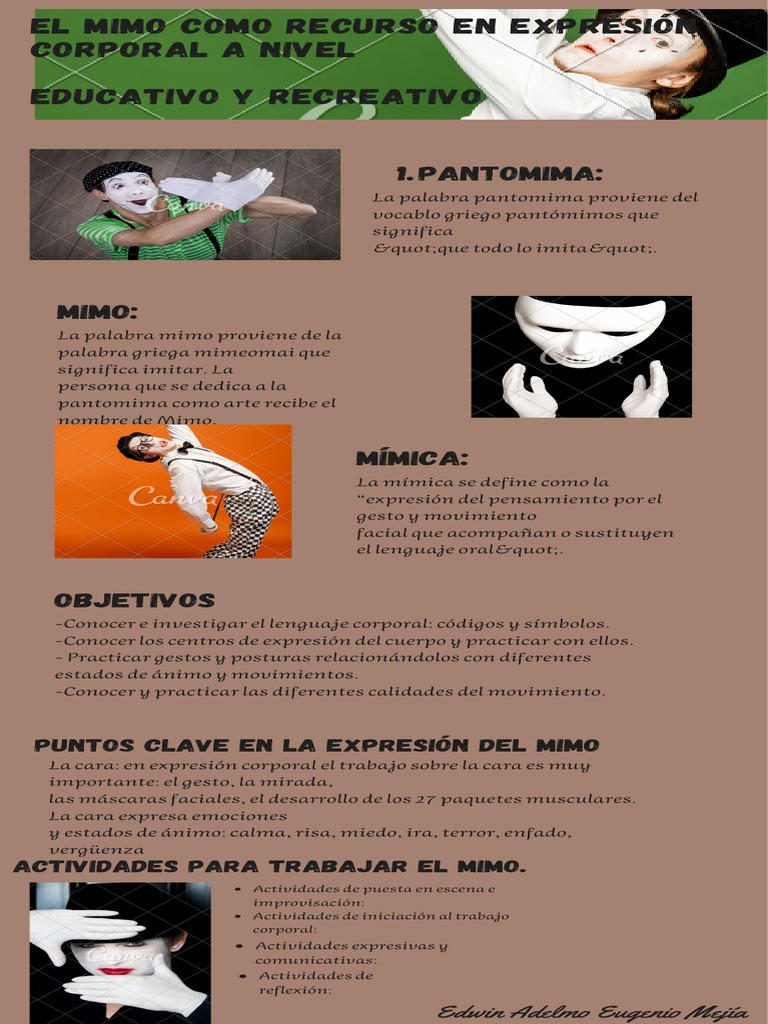 El Mimo | PDF | Artes del Lenguaje y Comunicación | Ciencia y matemáticas