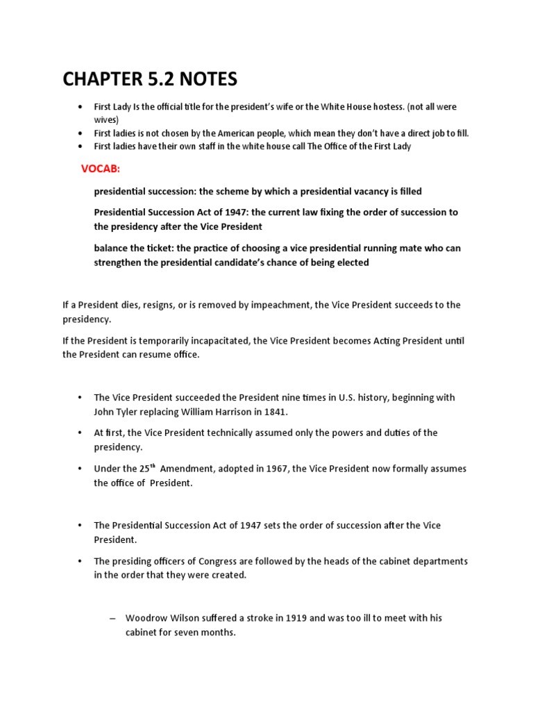 5.2 Notes (U.S Government) | PDF | Presidents Of The United States ...