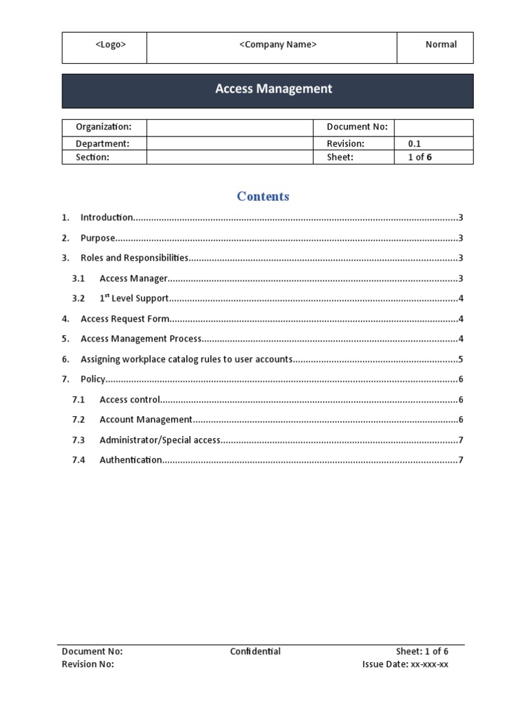 Access Management v1 | PDF | Security | Computer Security