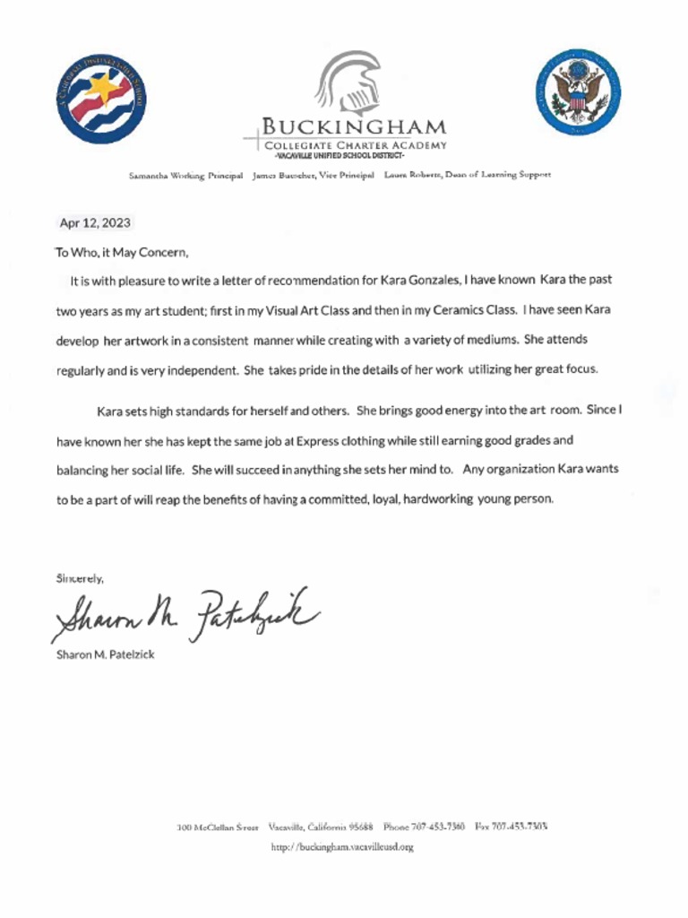 Letter of Rec | PDF