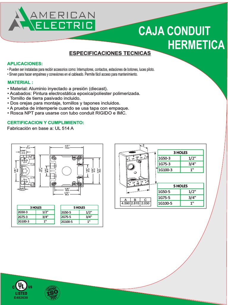 UL 514A Compliance for Hermetic Boxes | PDF | Building Engineering ...