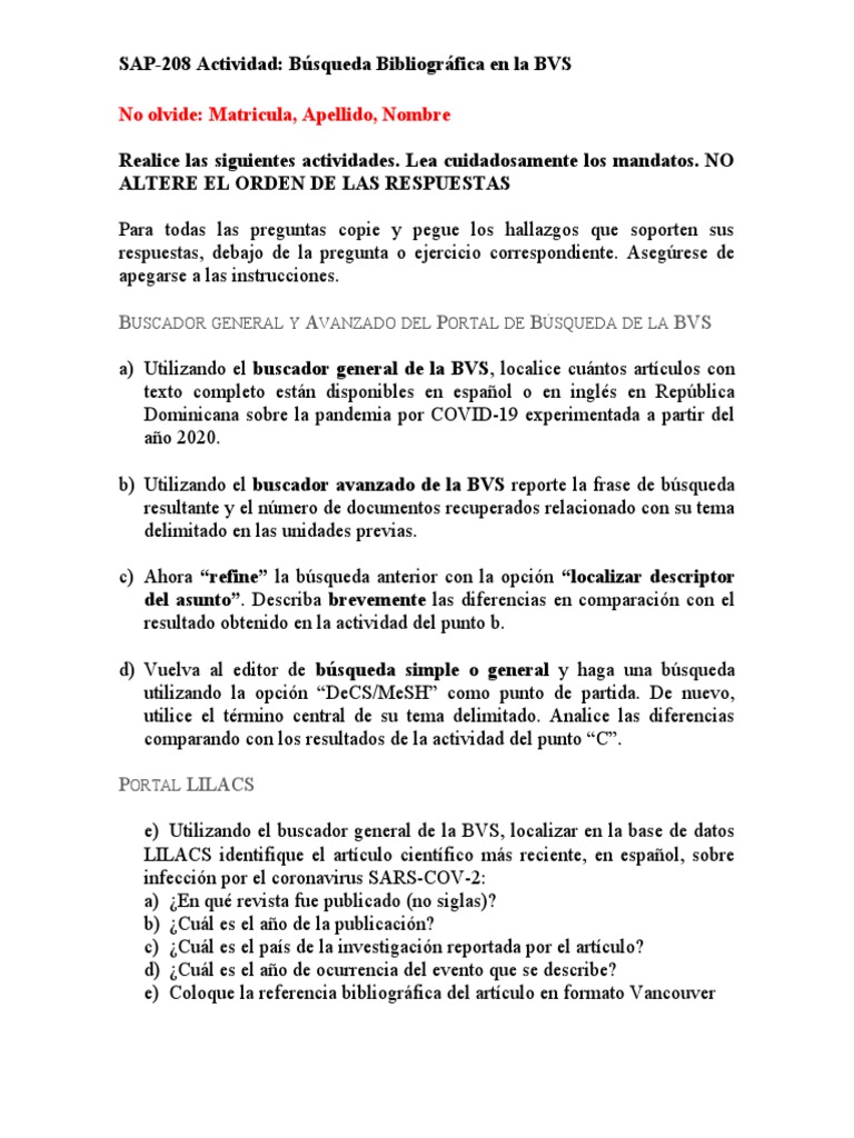 U5 Tarea Búsqueda BVS 2022 10 | PDF | Negocios | Arte