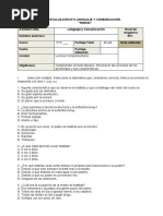 Prueba de Matilda 7 Básico. | PDF