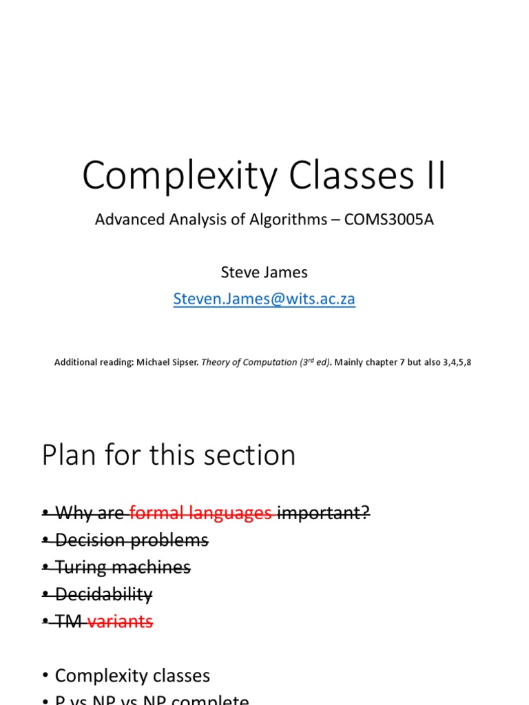 Advanced Algorithm Complexity | PDF | Time Complexity | Computational Complexity Theory