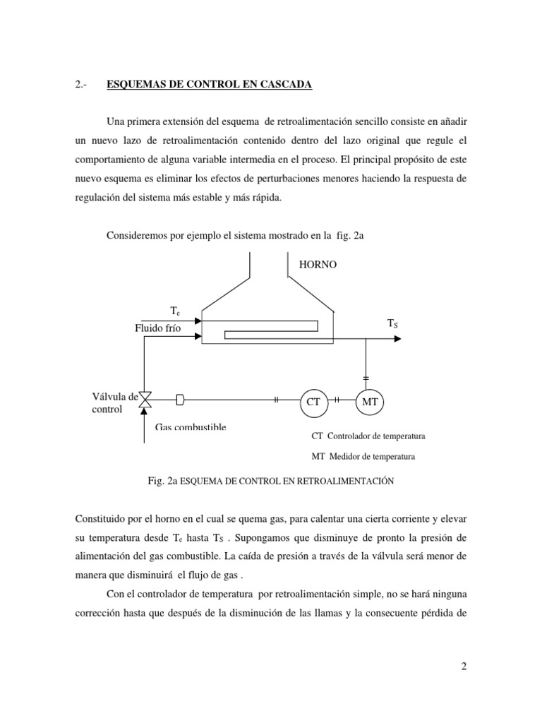 Sistemas de control en cascada: mejora de la estabilidad y rapidez de ...