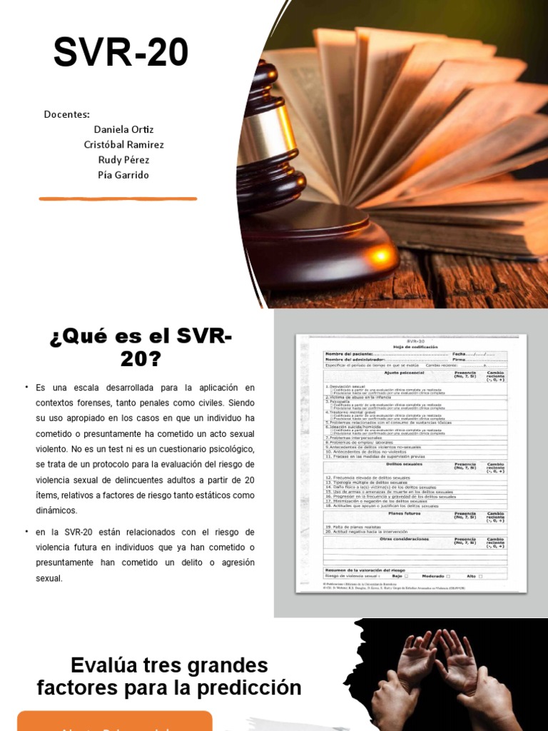 SVR 20 | PDF | Violencia | Violencia sexual