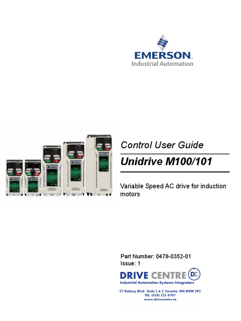 Unidrive m100 | PDF | Electromagnetic Compatibility | Electric Motor