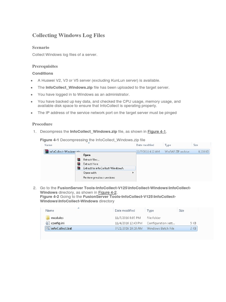 Collecting Windows Log Files | Download Free PDF | Computer File | Zip (File Format)
