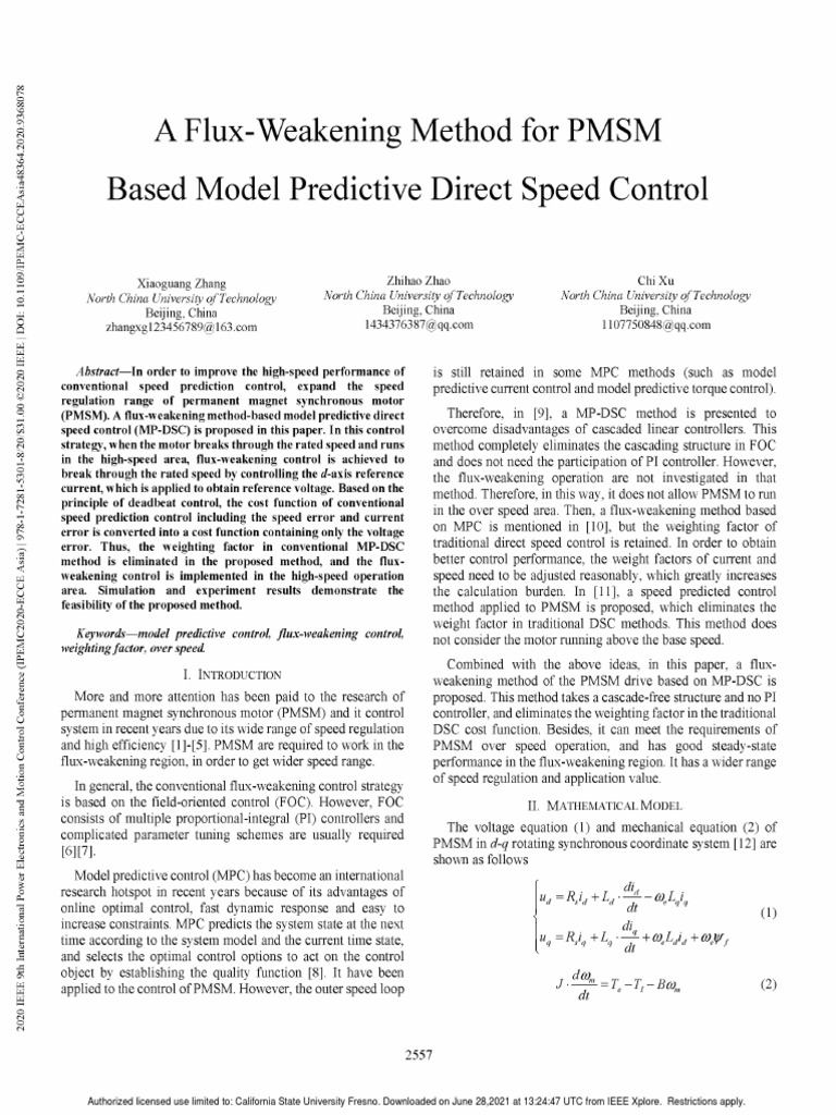 IEEE Paper | PDF | Electric Motor | Mechanical Engineering