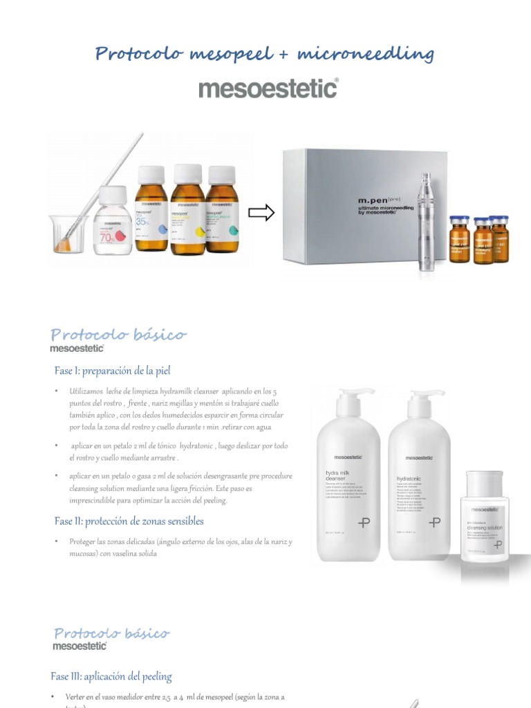 Protocolo Peeling + Microneedling PDF | PDF