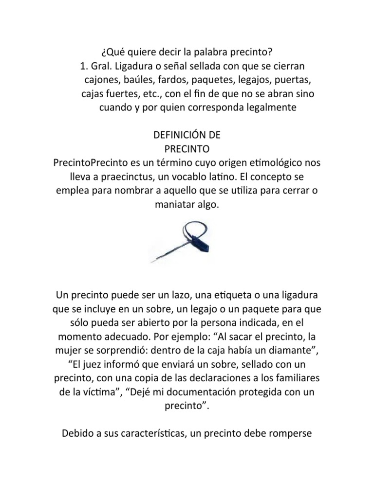 Tipos de Precintos | PDF | Acero | Materiales