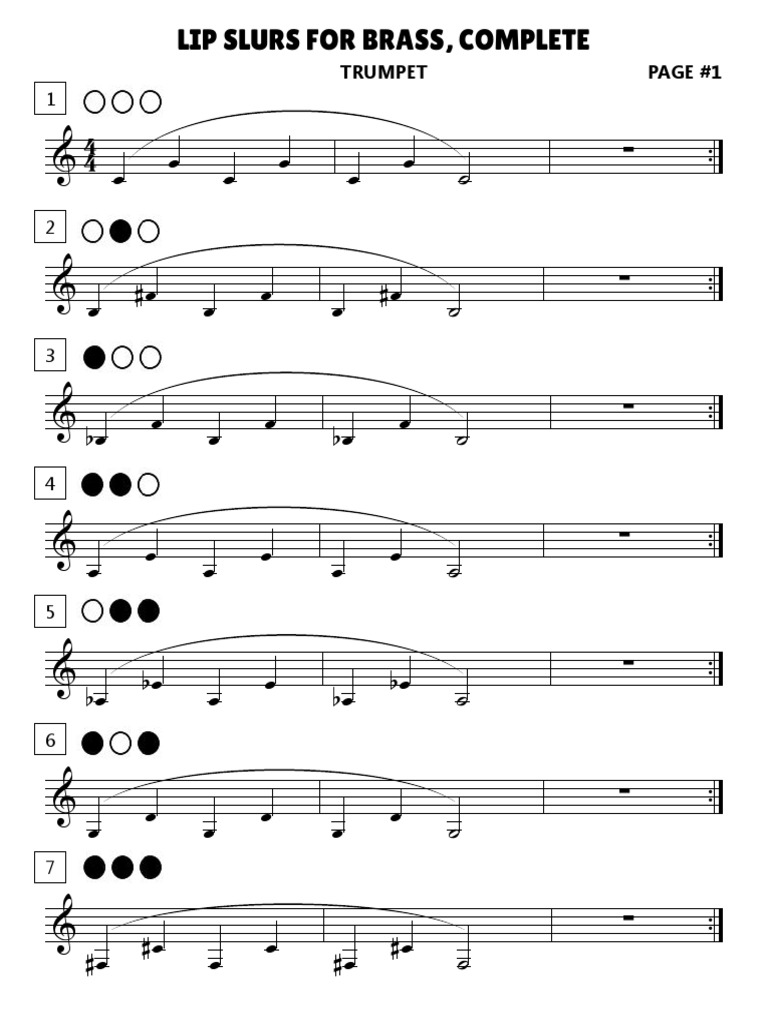 Easy Brass Flexi Exercises | PDF