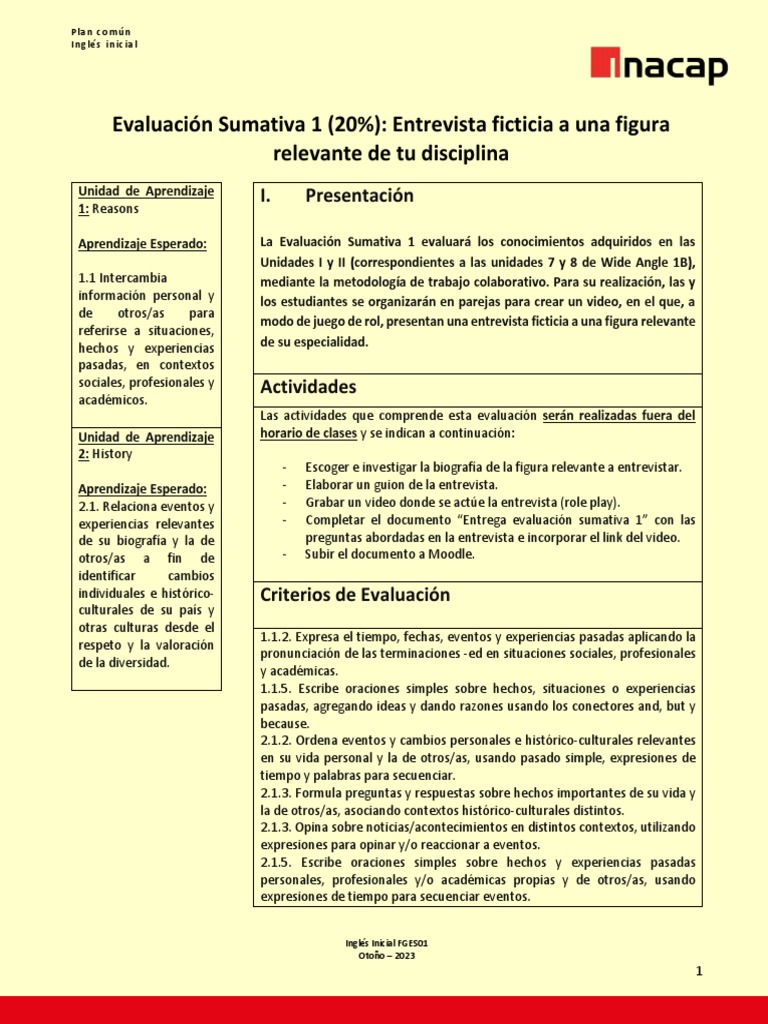 Es1 Fges01 | PDF | Evaluación | Aprendizaje