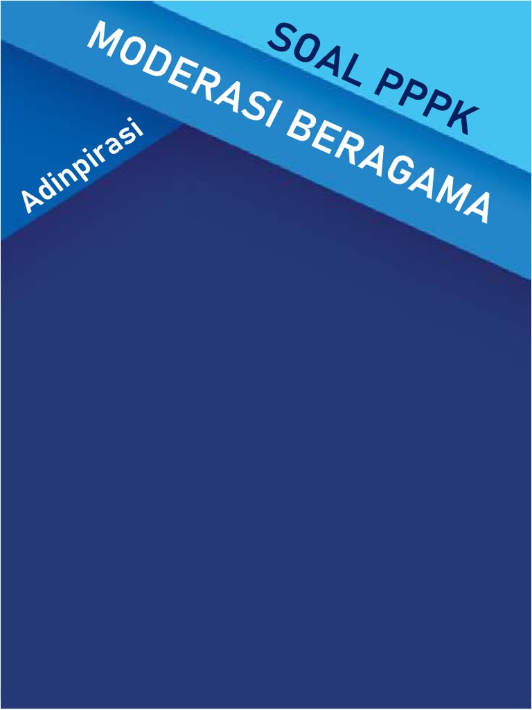 Soal PPPK Moderasi Beragama | PDF