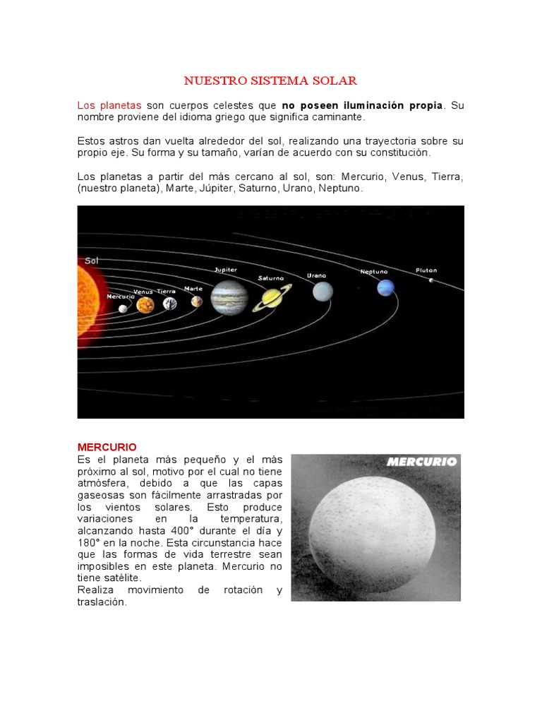 Nuestro Sistema Solar | PDF | Tierra | Temblores