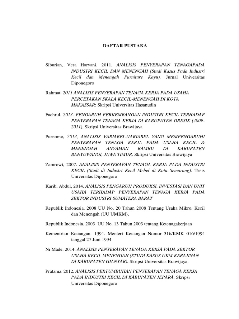 Daftar Pustaka - 6 | PDF