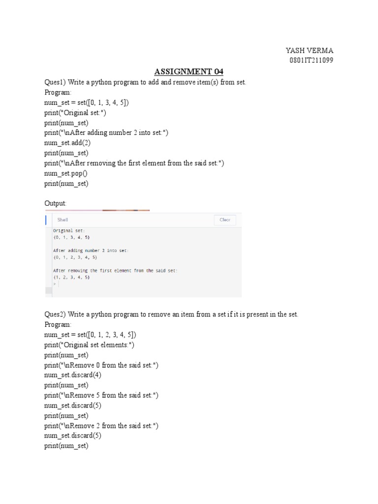 Assignment 04 | Download Free PDF | Parameter (Computer Programming) | Computer Science