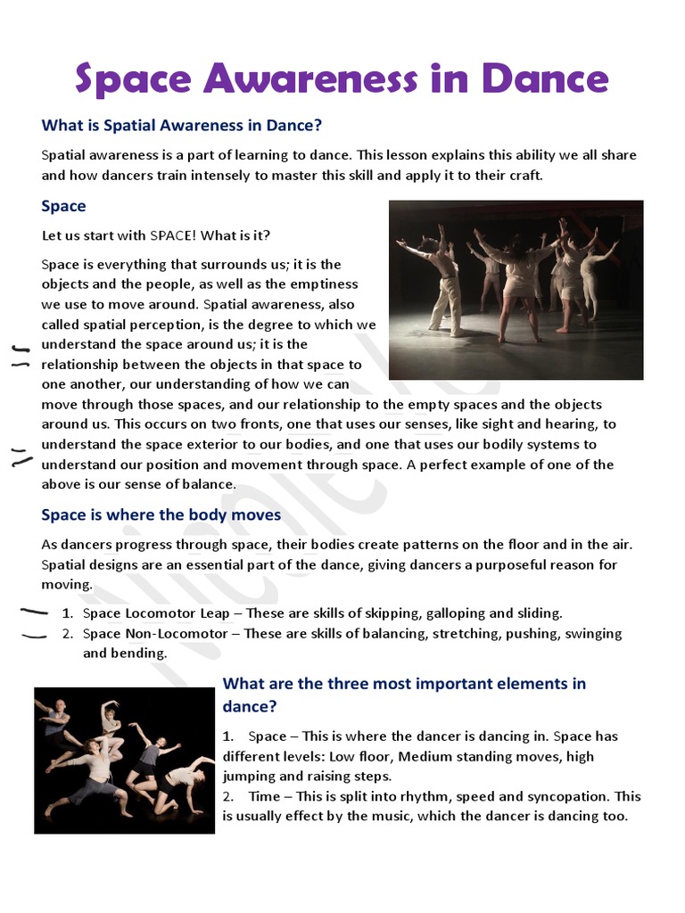 Space Awareness in Dance - 220620 - 074329 | PDF