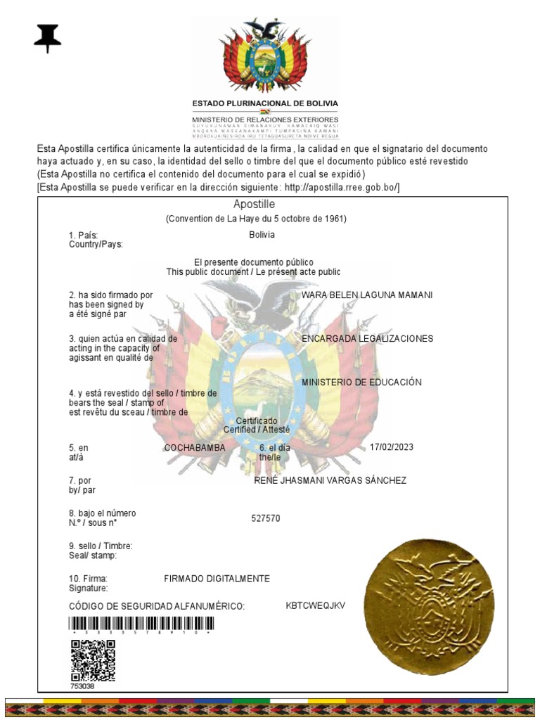 Apostilla Titulo | PDF