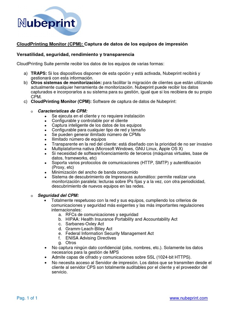 CPM-Data-Sheet 1805 ES | PDF | Red de computadoras | Transport Layer ...